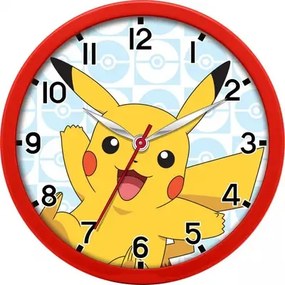 Hodiny Pokémon Pikachu 25 cm / Nástěnné hodiny / průměr 25 cm