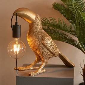 Endon 95077 - Stolní lampa TOCO TOUCAN 1xE27/10W/230V zlatá