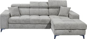 XXXLutz ROHOVÁ SEDAČKA, textil, světle šedá MID.YOU - Sedací soupravy - 002220047405