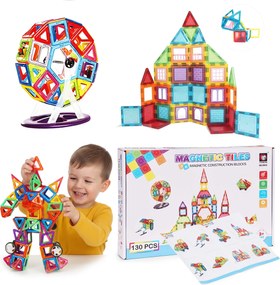 Magnetická stavebnice MULTI 130 ks vícebarevná