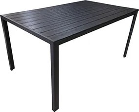 JU Hliníkový stůl s deskou z polywoodu