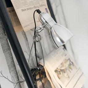 NORDLUX Industriální lampička s klipem PHOTO, 1xE27, 40W, stříbrná 59372029
