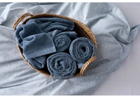 Modrý ručník z froté bavlny Södahl China, 100 x 50 cm
