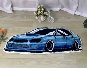 Koberec od Subaru Impreza Sportovní automobil 40 x 60 cm Prostiskluzová Podložka