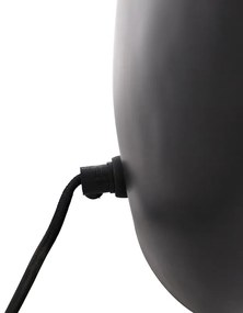 Designová stolní lampa černá se zlatým vnitřkem 36 cm - Cova