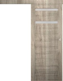 posuvné interiérové dveře na stěnu vasco doors EVORA model 2 Průchozí rozměr: 70 x 197 cm, Orientace dveří: Levé dveře, Dekor: Ořech columbia