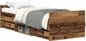 Rám postele bez matrace Staré dřevo Dřevěné konstrukce 3328794