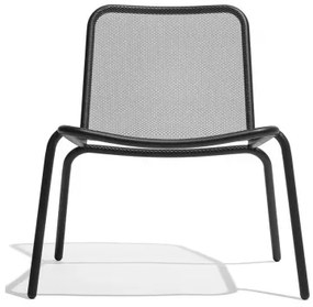 Starling nízká židle šedozelená Todus