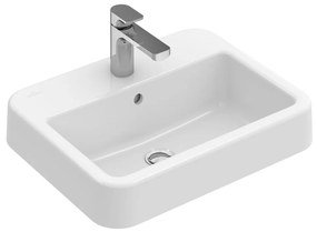 Villeroy & Boch ARCHITECTURA - Zapuštěné umyvadlo, 560x440x180 mm, s přepadem, bílá alpin 41935501