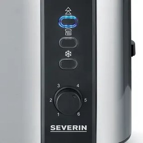 Severin AT 2589 - Topinkovač s dvěma otvory 800W/230V nerez/černá