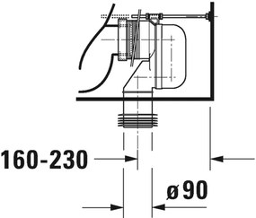 Duravit No.1 - Stojící WC kombi, Rimless, bílá 21820900002