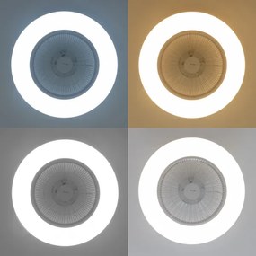 Brilagi - LED Stmívatelné svítidlo s ventilátorem AURA LED/38W/230V bílá + DO