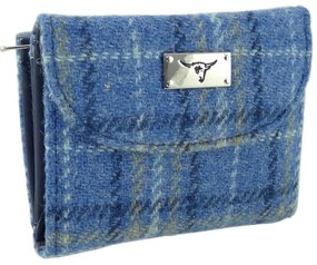 Peněženka Jura Harris Tweed Light Blue Check - Glen Appin