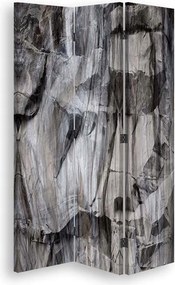 Paraván oboustranný otočný, surově šedý 110x170