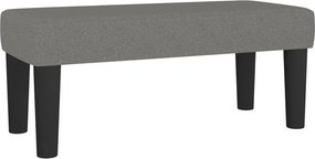 Box spring postel s matrací tmavě šedá 90x200 cm textil 3136806