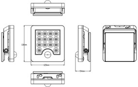 TOP LIGHT Světlo nástěnné Heleon PIR S, Černá