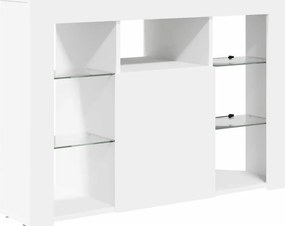 vidaXL Rohový LED TV stojan 100x40x68cm Bílá Kompozitní dřevo [889785]