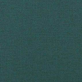 Stolička s dřevěnými nohami tmavě zelená textil 329452