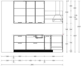 Sestava kuchyně České Budějovice-Lara/Maty-vystavený kus