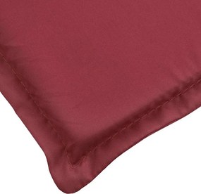 Poduška na lehátko vínová 200 x 60 x 3 cm oxfordská látka 314212