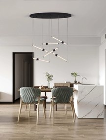 LED stmívatelný černá designové svítidlo Atmosfera
