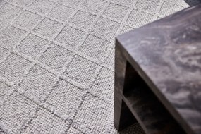 Diamond Carpets India, Ručně vázaný kusový koberec Old Town DE 3210 Grey Mix, 140x200, šedá, ložnice