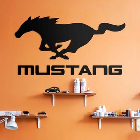 DUBLEZ | Dřevěný znak auta - Logo Mustang | Obraz