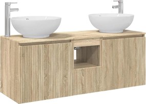 Sada koupelnových skříněk 3 ks Dub sonoma 49,5 x 44,5 x 65 cm 3405699
