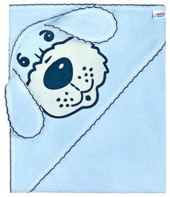 NEW BABY dětská froté osuška PEJSEK 80x80 cm modrá