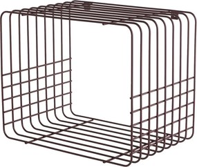 Vínová patrová kovová police 38 cm Wire – Mette Ditmer Denmark