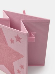 Sinsay - Skládací úložný box s motivem hvězd - růžová