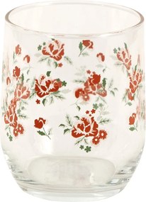 Sklenička s květy Little Rose Collection - Ø 8*9 cm / 300 ml