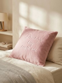 Sinsay - Povlak na polštář s nápisem „Dream big little one“ - hnědá
