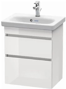 Duravit DuraStyle - Umyvadlová skříňka Compact, 61x50x37 cm, 2 zásuvky, lesklá bílá DS640302222