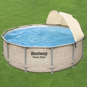 Nadzemní bazén Power Steel s baldachýnem 396 x 107 cm 11133 l BESTWAY 84649