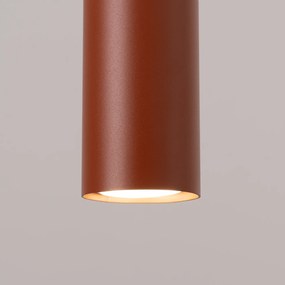 Sollux Lighting Závěsná lampa LAGOS 2 červená okrová