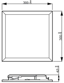 Philips - LED Stmívatelné stropní svítidlo SLIM SCENE SWITCH LED/12W/230V 2700K