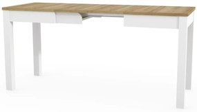 SZYNAKA Trendline Jídelní stůl rozkládací - ORION 3, 100/130/160x60, dub riviéra/matná bílá