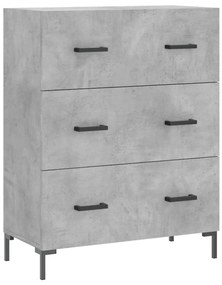 Skříň highboard betonově šedá 69,5x34x180 cm kompozitní dřevo - Default Title