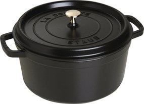 Staub Hrnec s poklicí kulatý 28 cm černá