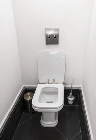 Kerasan Kerasan, WALDORF WC sedátko, Soft Close, bílá/chrom, 418801