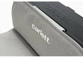 Carlett Senior Comfort nákupní taška na kolečkách, brzda, sedák, světle šedá, 29L