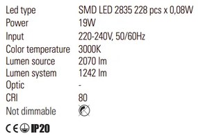 Redo Závěsná nebo stojací LED lampa Slick, ø 612 mm Barva: Černá