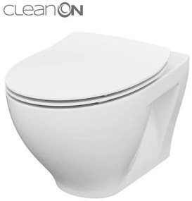 Cersanit Moduo - závěsná wc mísa CleanOn bez sedátka, bílá, K116-007