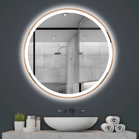 Rea Rea, Zrcadlo LED 90cm MMJ BRUSH COPPER, HOM-05494