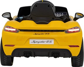Ramiz Dětské autíčko Porsche Spyder RS 718, žlutý lak