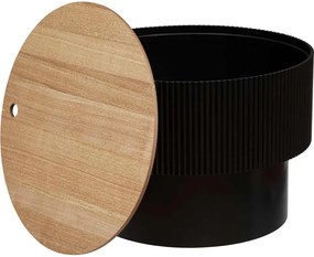 Kávový stolík s úložným prostorem ENOLA, kulatý, Ø 55 cm