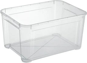Regalux Clear Box Úložný box L, 54,8 × 38,4 × 28,3 cm, 47 l, transparentní