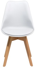 Sada dvou bílých jídelních židlí DAKOTA II Beliani