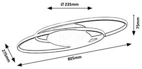 Rabalux - LED Stropní svítidlo LED/50W/230V
